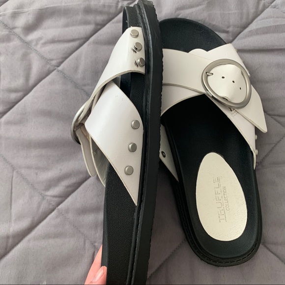 Truffle Collection | Shoes | Truffle Collection Buckle Black White ...